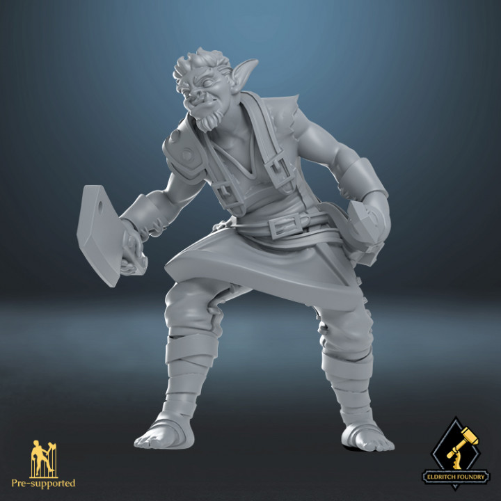 3D Printable Bugbear Cook/Rogue (female) by Eldritch Foundry