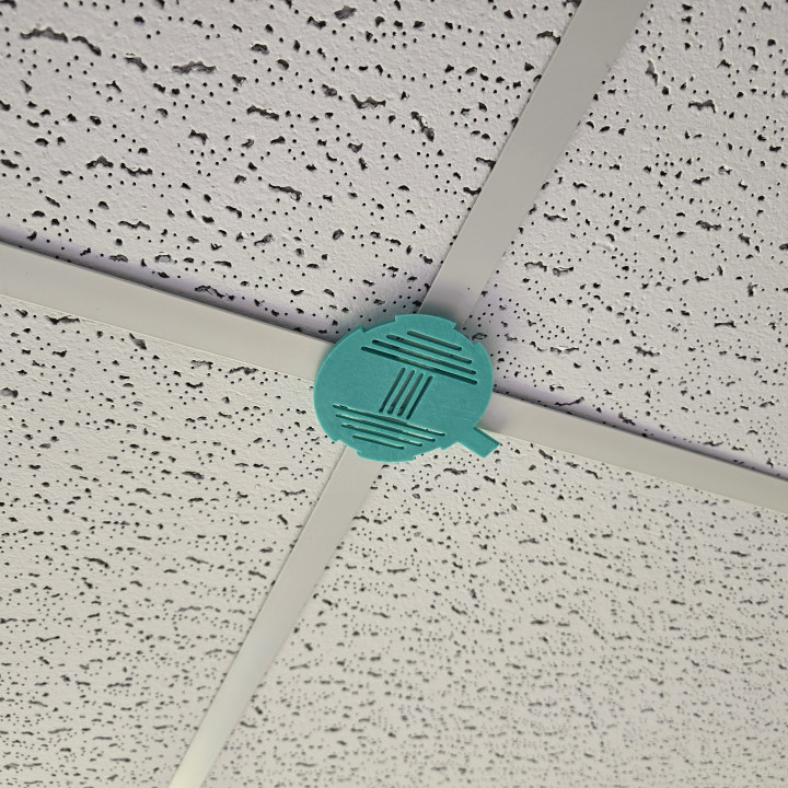 3D Print of Ceiling Grid Mounting Plate for Ubiquiti UniFi AP-AC Lite ...