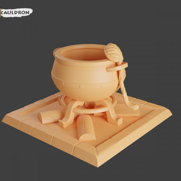 3D Printable Cauldron by Imos Otnem