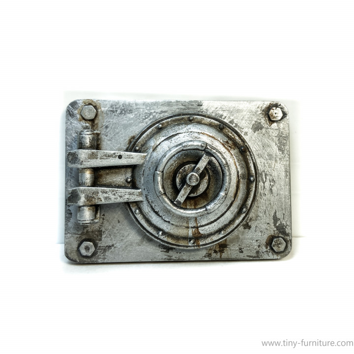 3D Printable Round safe door by Tiny Furniture