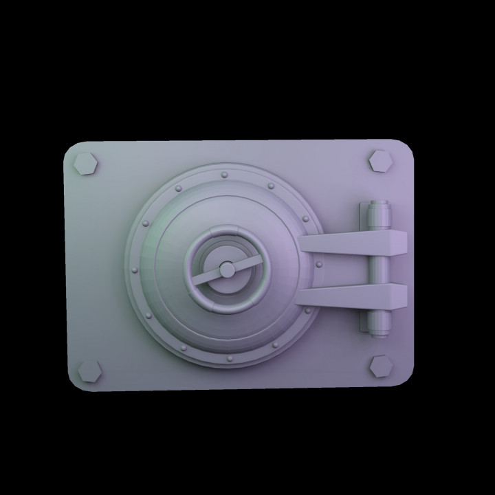 3D Printable Round safe door by Tiny Furniture