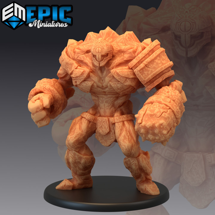 3D Printable Ice Golem Set / Frozen Giant Construct / Arctic Guard ...