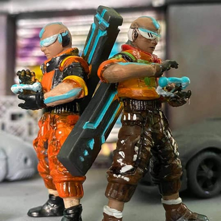 3D Printable CYBER KID AIR HACKER by PAPSIKELS MINIATURES