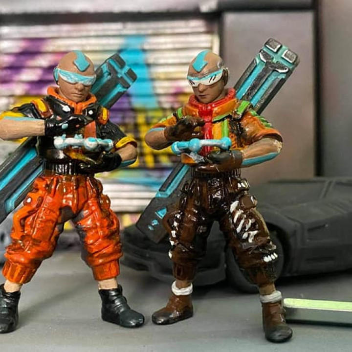 3D Printable CYBER KID AIR HACKER by PAPSIKELS MINIATURES