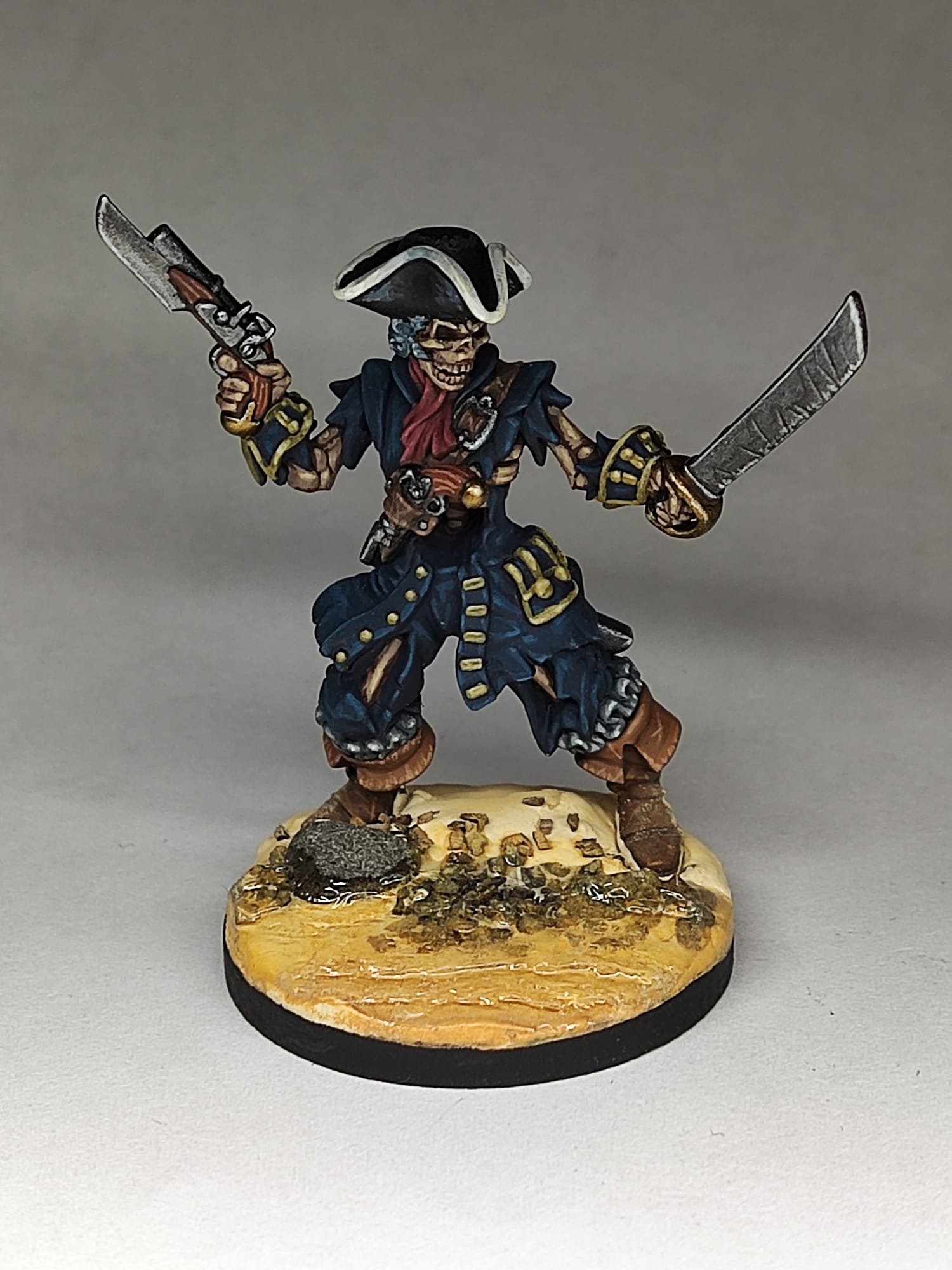 3D Printable Billy the Bone- Pirate Skeleton - 32mm - DnD by RN Estudio