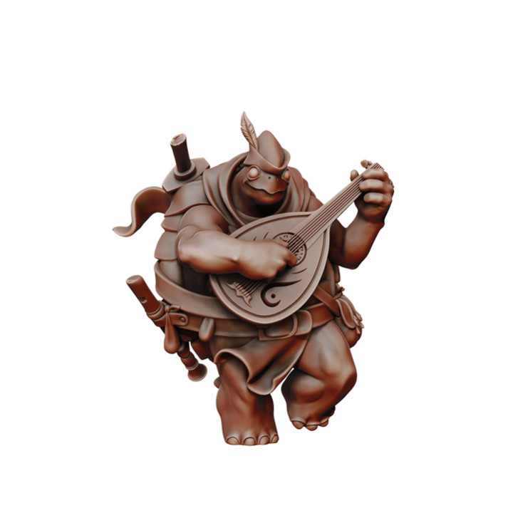 3D Printable Turtlefolk Bard by Manuel Boria