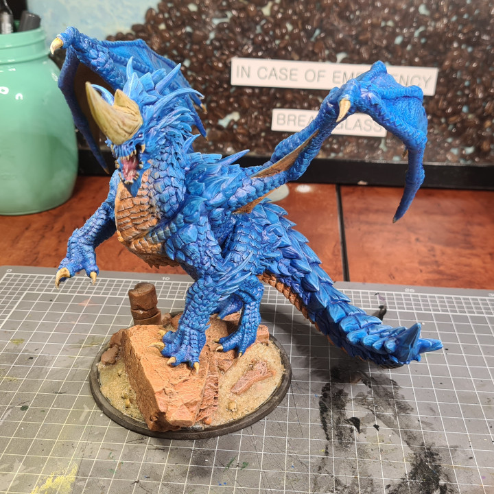 3D Print of Blue Dragon by Scorched Sun