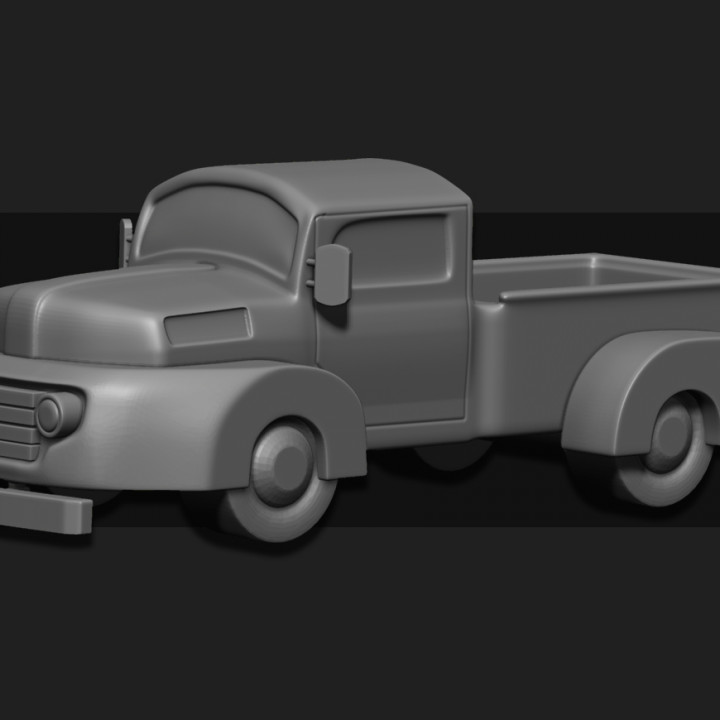 3D Printable Pickup Truck by Sarks Foundry