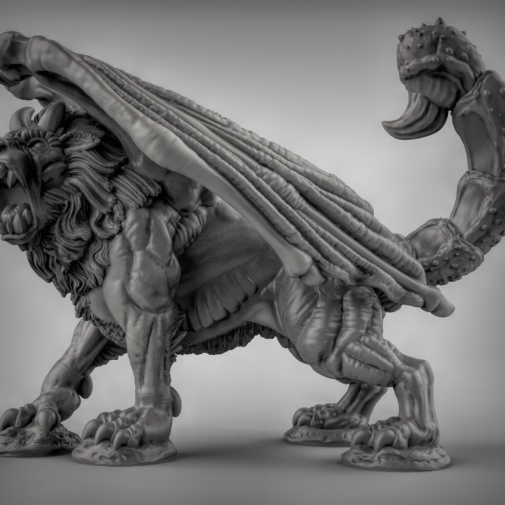 3D Printable Manticore by Duncan Shadow