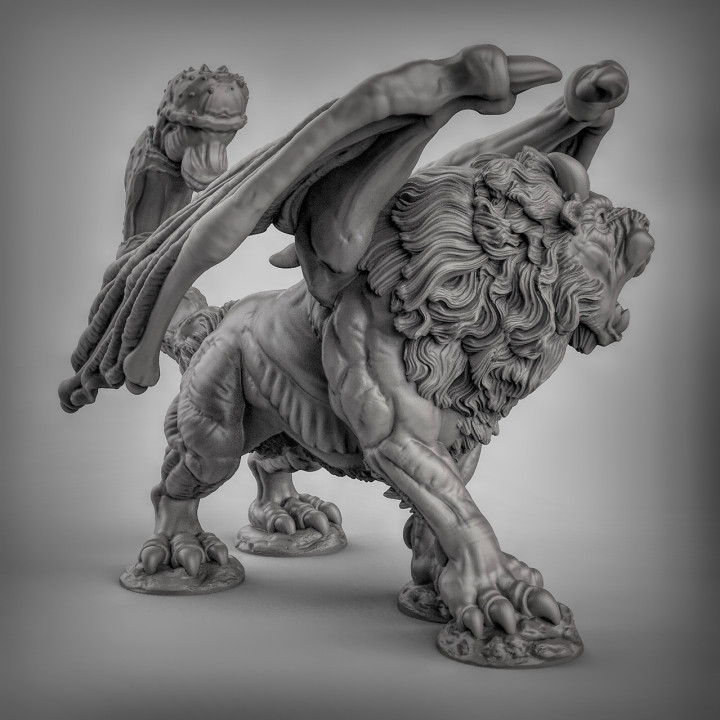 3D Printable Manticore by Duncan Shadow