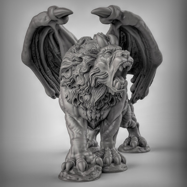 3D Printable Manticore by Duncan Shadow