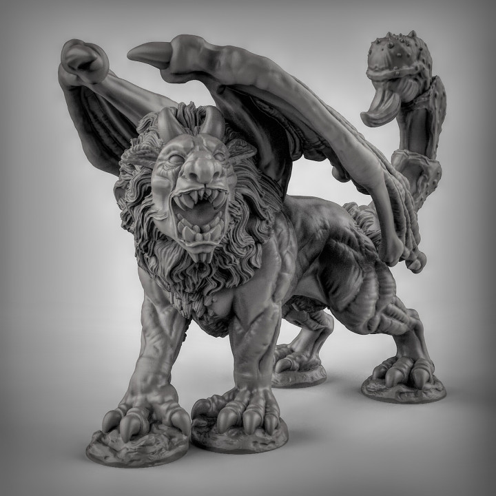 3D Printable Manticore by Duncan Shadow