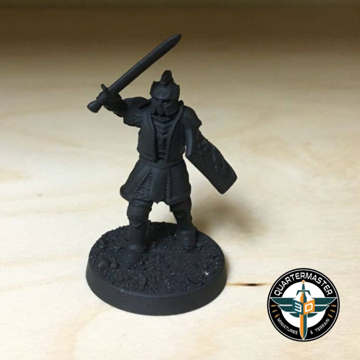 3D Printable Knight Captain Foot and Mounted Versions by Quartermaster3D