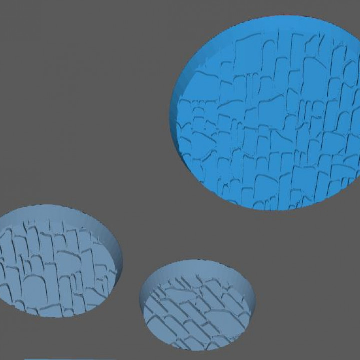 3D Printable Cobblestone Bases by Gabriel San Miguel
