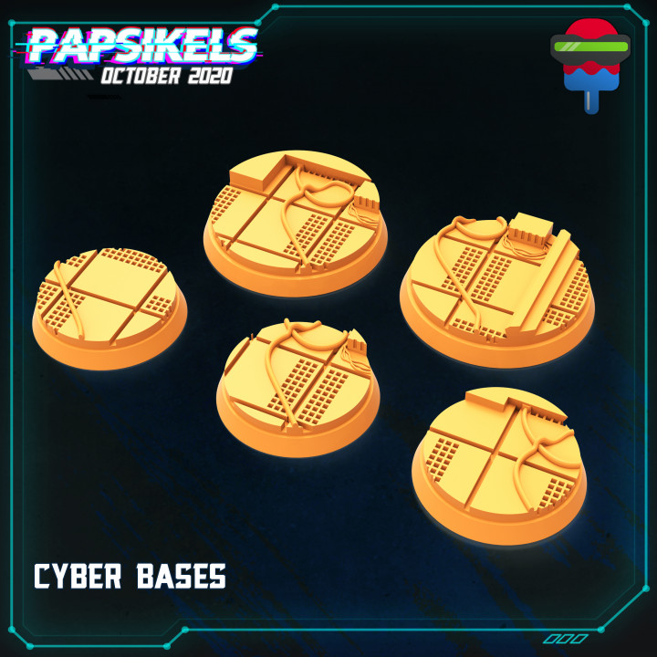 3D Printable CYBERBASE - OCTOBER 2020 by PAPSIKELS MINIATURES