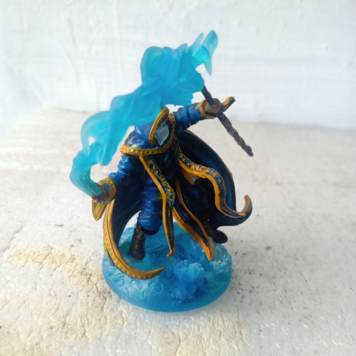 3D Printable AZURE WIZARD by PAPSIKELS MINIATURES