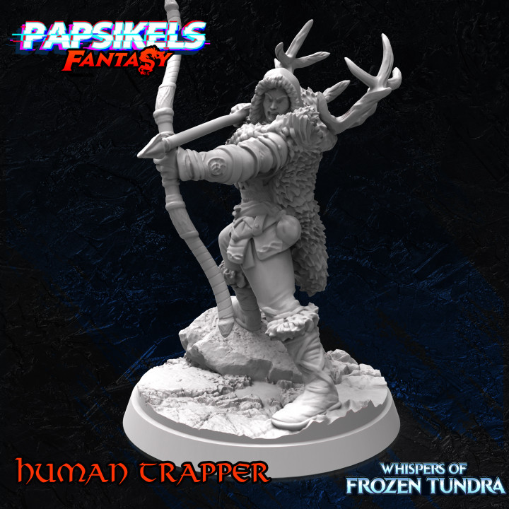 3D Printable HUMAN TRAPPER by PAPSIKELS MINIATURES