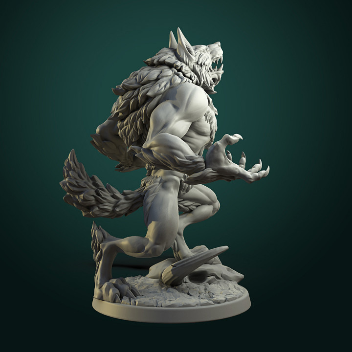 3D Printable 'Werewolves' September 2020 release 5 STL's miniatures pre ...