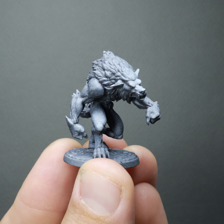 3D Printable 'Werewolves' September 2020 release 5 STL's miniatures pre ...