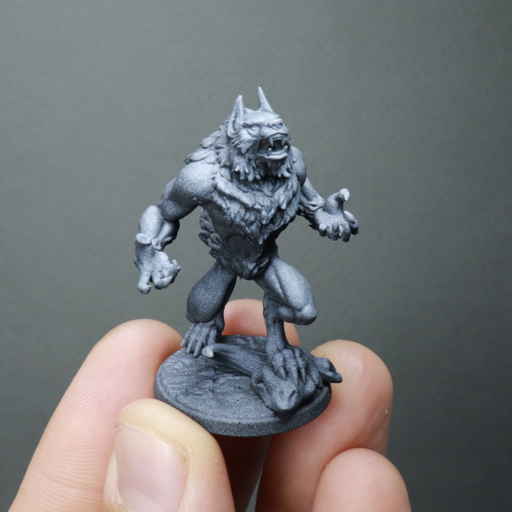 3D Printable 'Werewolves' September 2020 release 5 STL's miniatures pre ...