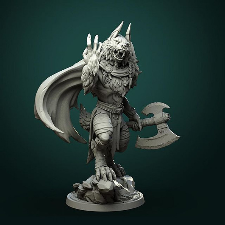 3D Printable 'Werewolves' September 2020 release 5 STL's miniatures pre ...