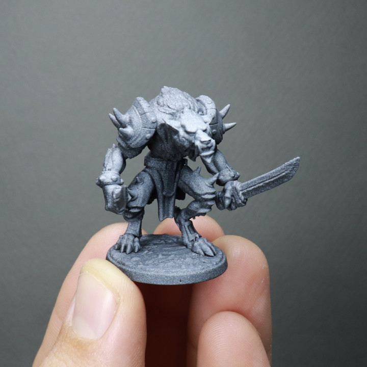 3D Printable 'Werewolves' September 2020 release 5 STL's miniatures pre ...