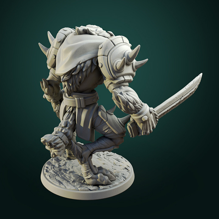 3D Printable 'Werewolves' September 2020 release 5 STL's miniatures pre ...