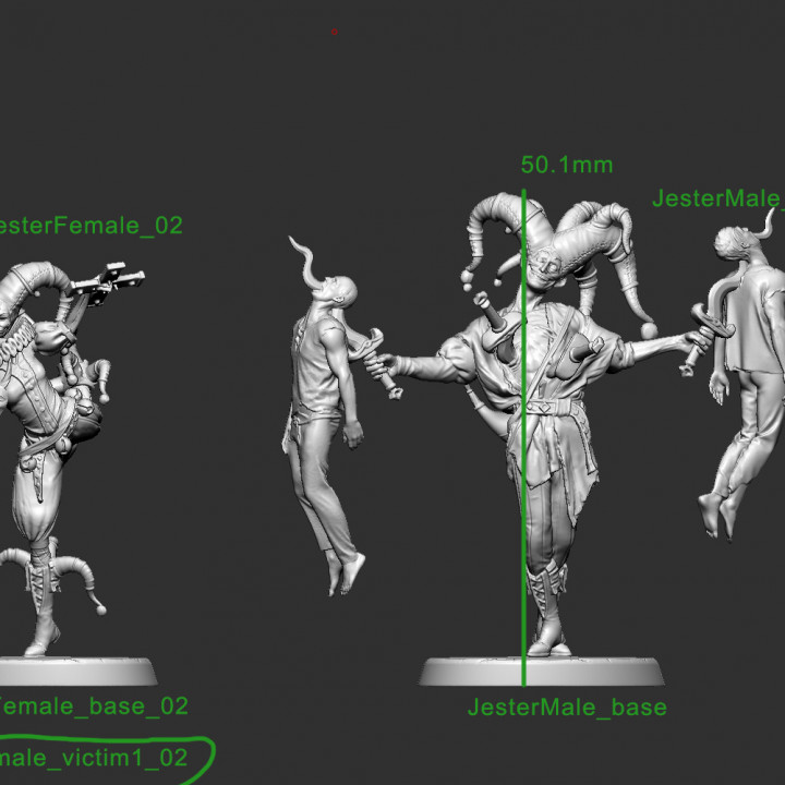 3D Printable Deranged Fool by Mini Monster Mayhem