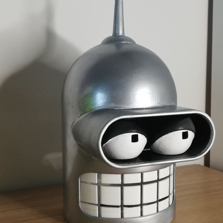 3D Printable Bender's head for alexa by Tim Kilson