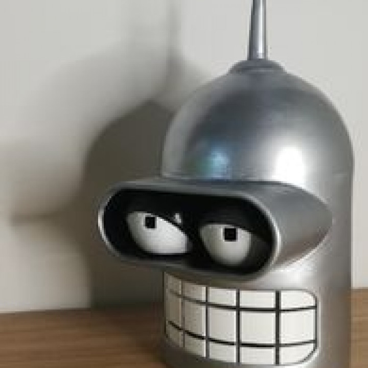 3D Printable Bender's head for alexa by Tim Kilson
