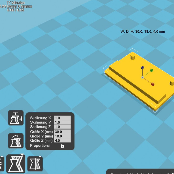 3D Printable German Kopp cable duct cover 30 x 15 by Andy Stallbaum