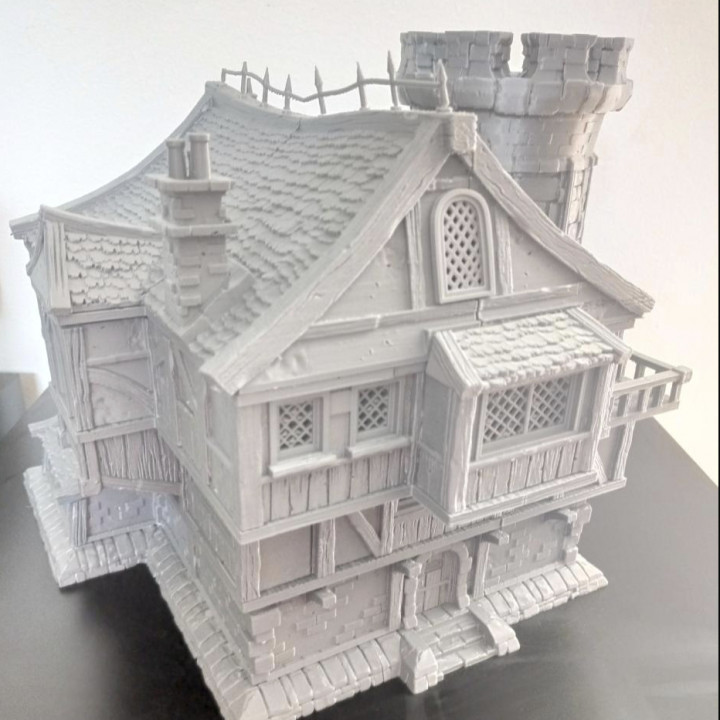 3D Printable Small Castle (Pre-Supported) - Terrain by Cast n Play
