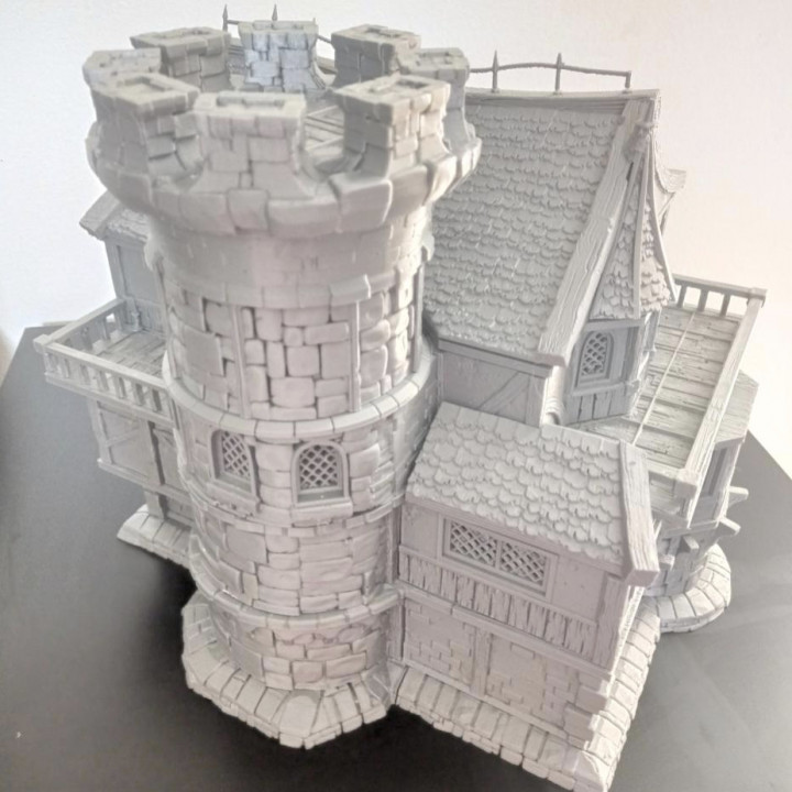 3D Printable Small Castle (Pre-Supported) - Terrain by Cast n Play