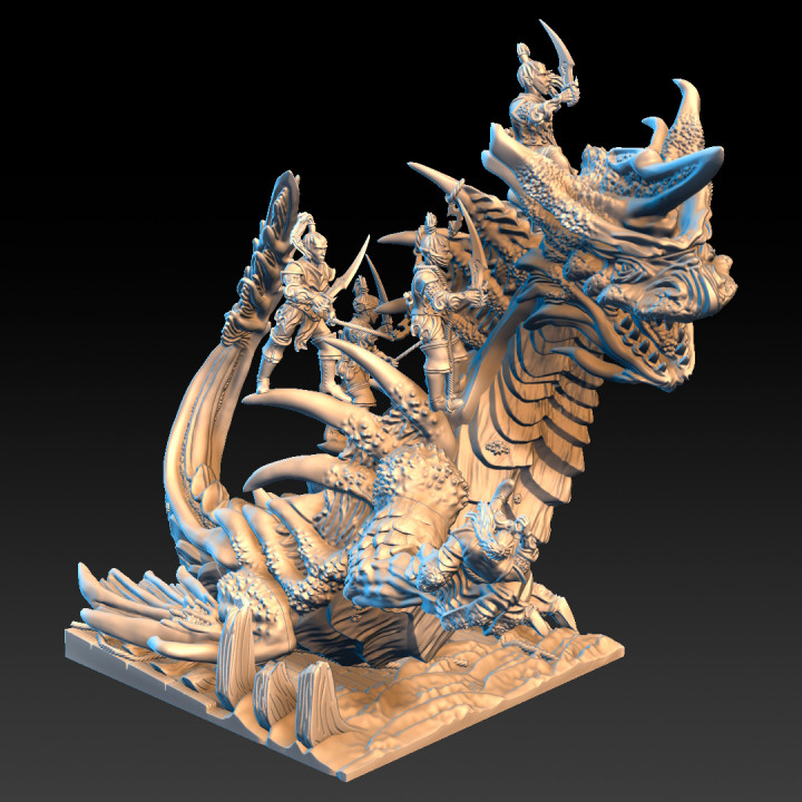 3D Printable leviathan by Dragon's Lake Miniaturas