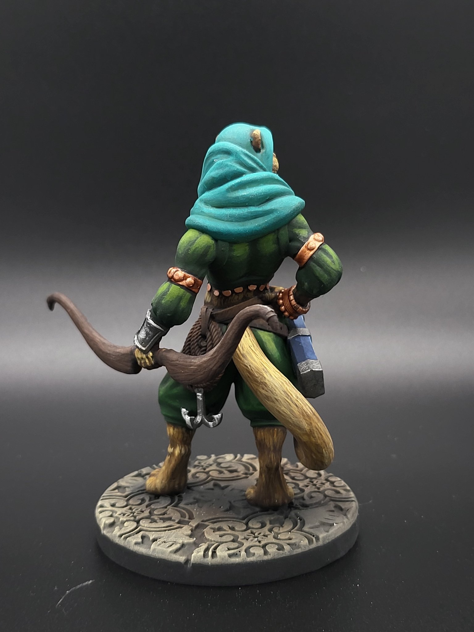 3D Printable Taja Tabaxi Ranger - Presupported by The Dragon Trappers Lodge
