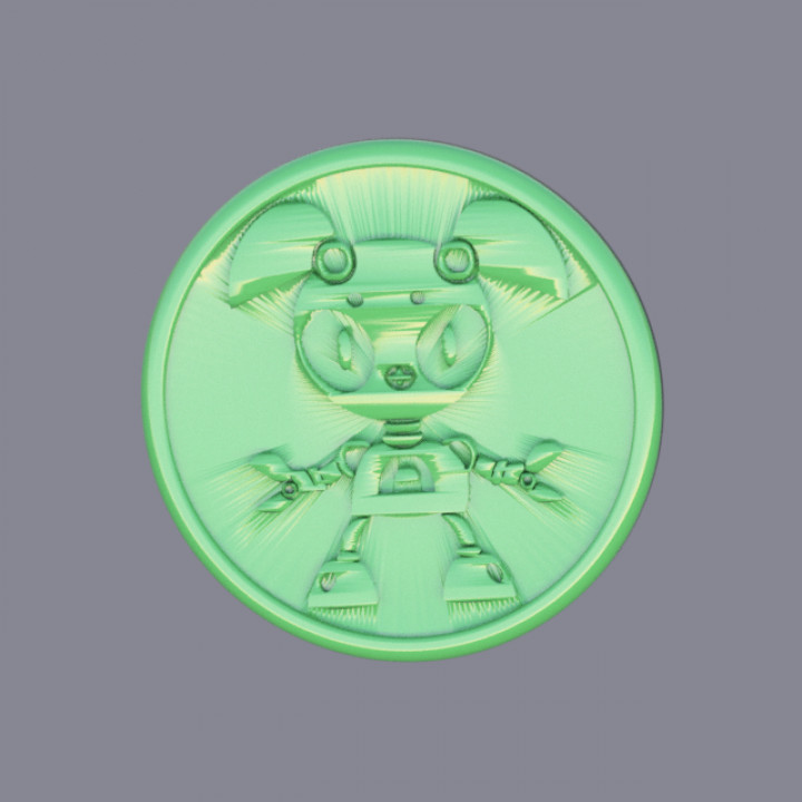 3D Printable Robot coaster (v2) by Idea Lab