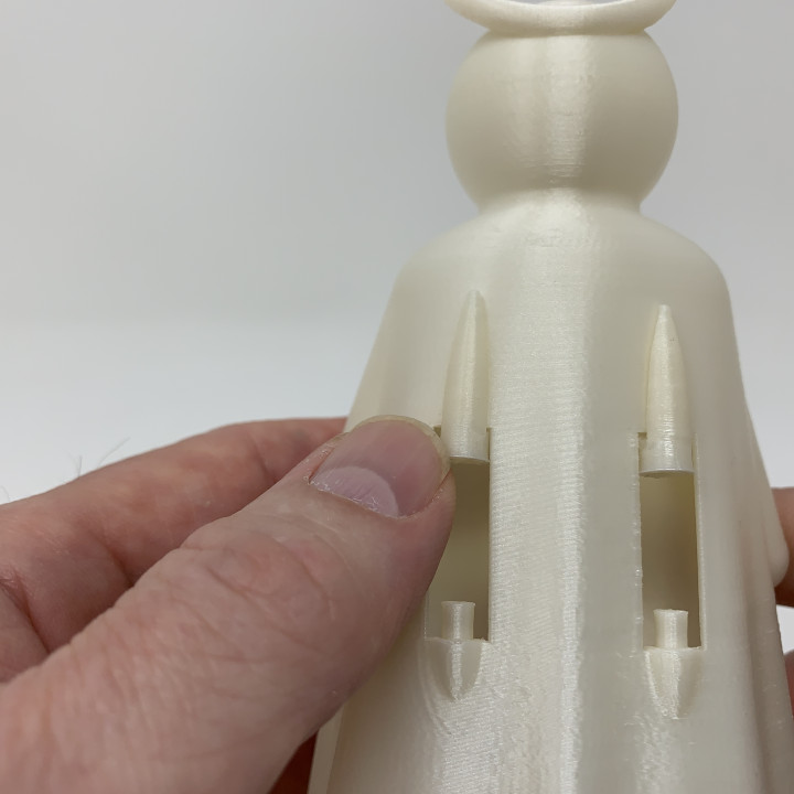 3D Printable A 3D Printed Animated Angel Christmas Tree Topper. by Greg ...