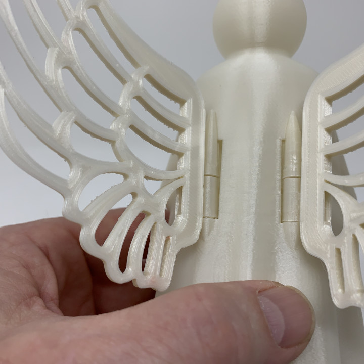 3D Printable A 3D Printed Animated Angel Christmas Tree Topper. by Greg ...