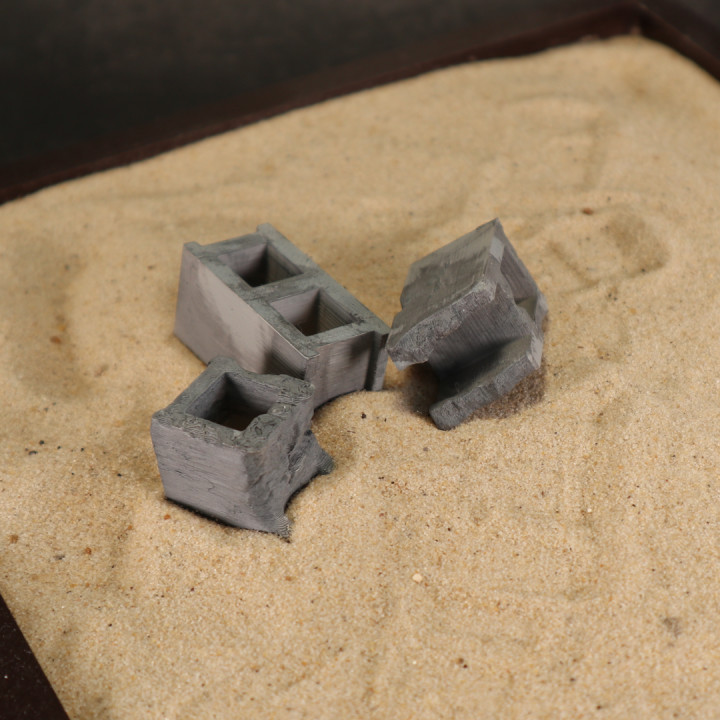 3D Printable CONCRETE BLOCKS by Fr3D @ The3DPrinting