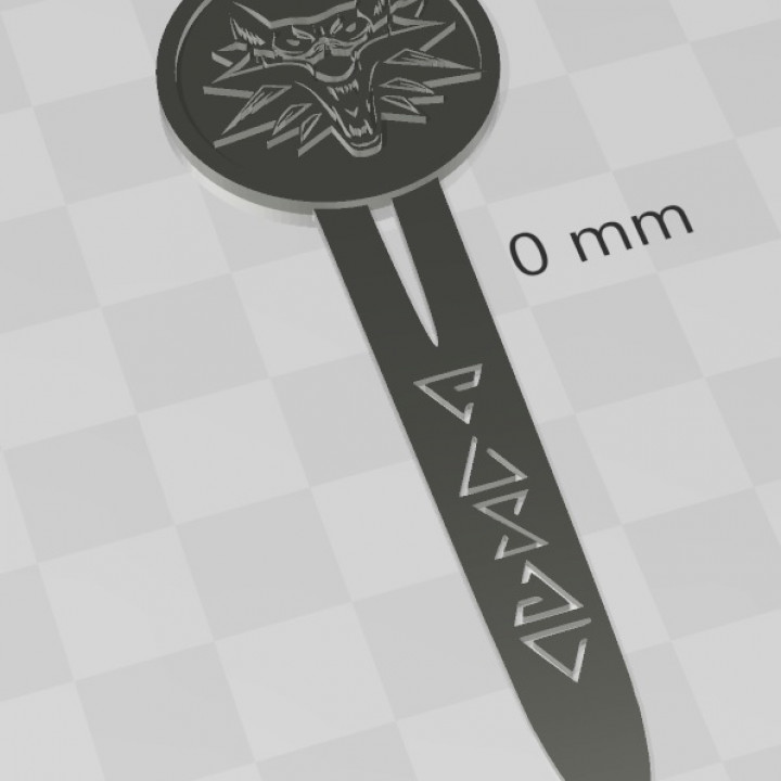 3D Printable The Witcher Bookmarker by Nat Basty