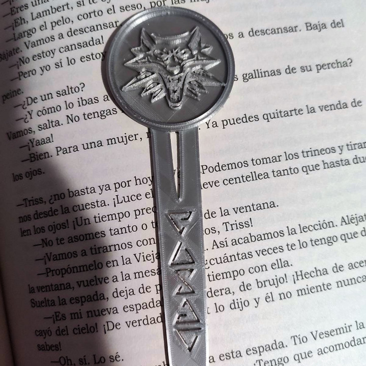 3D Printable The Witcher Bookmarker by Nat Basty