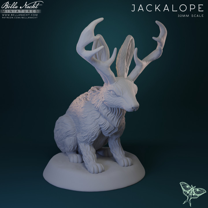 3D Printable Jackalope by Bella Nacht Minis