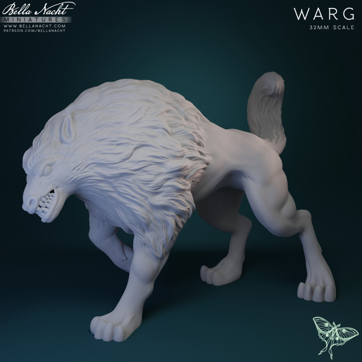 3D Printable Warg by Bella Nacht Minis