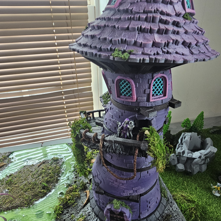 3D Print of Wizard's Tower (Pre-Supported) - Terrain by keithnorris