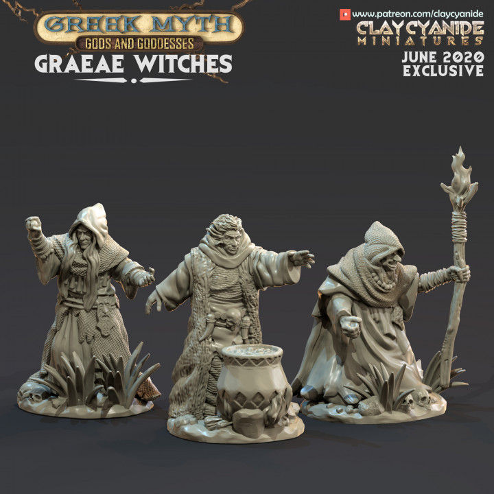 3D Printable Greek Mythology Part 1 by Clay Cyanide Miniatures