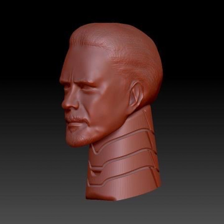 3D Printable Tony Stark - Head for OpenFigure3D Iron Man by OpenFigure 3D
