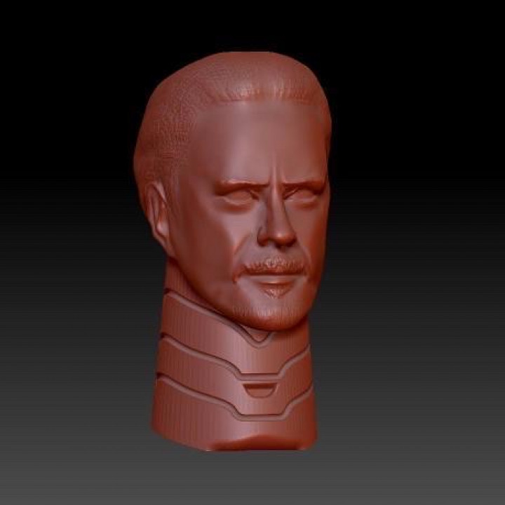 3D Printable Tony Stark - Head for OpenFigure3D Iron Man by OpenFigure 3D