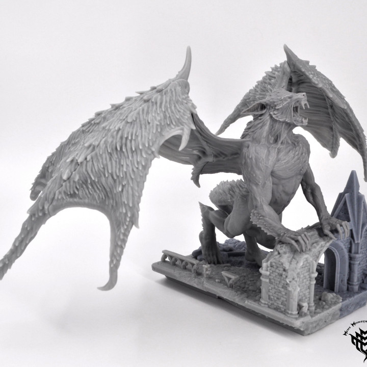 3D Printable Werewolf Dragon by Mini Monster Mayhem