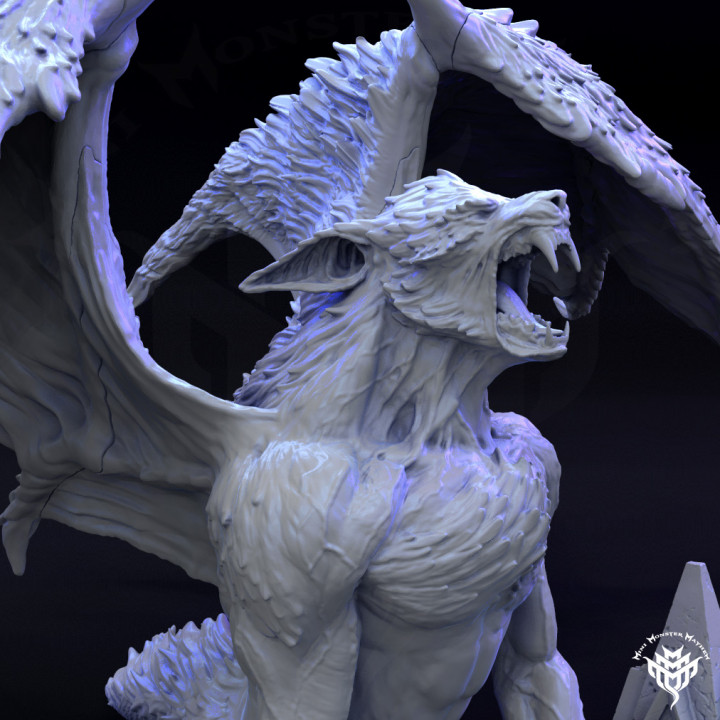 3D Printable Werewolf Dragon by Mini Monster Mayhem