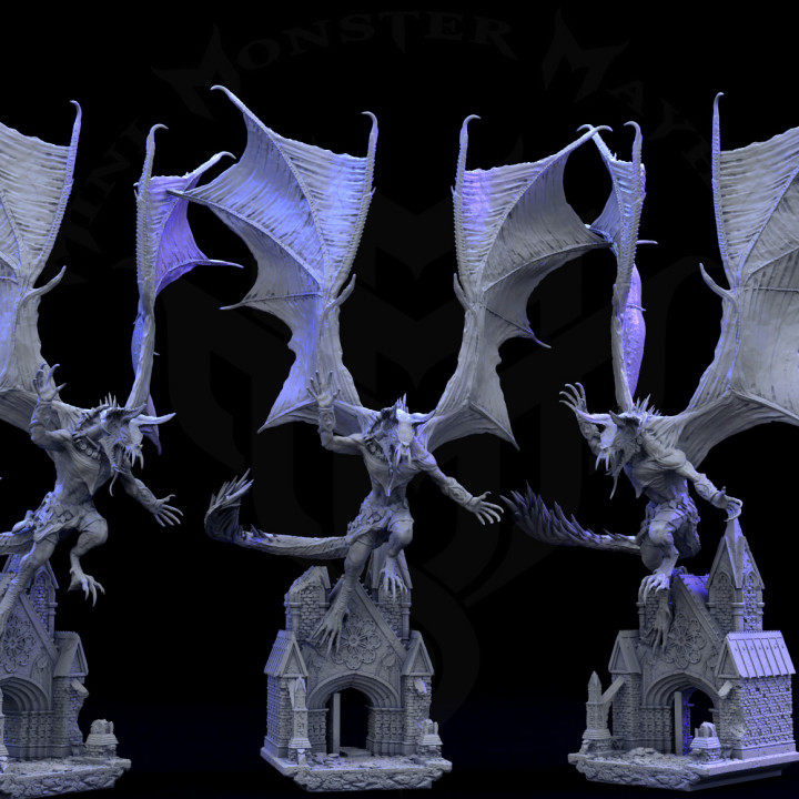3D Printable Vampire Dragon by Mini Monster Mayhem